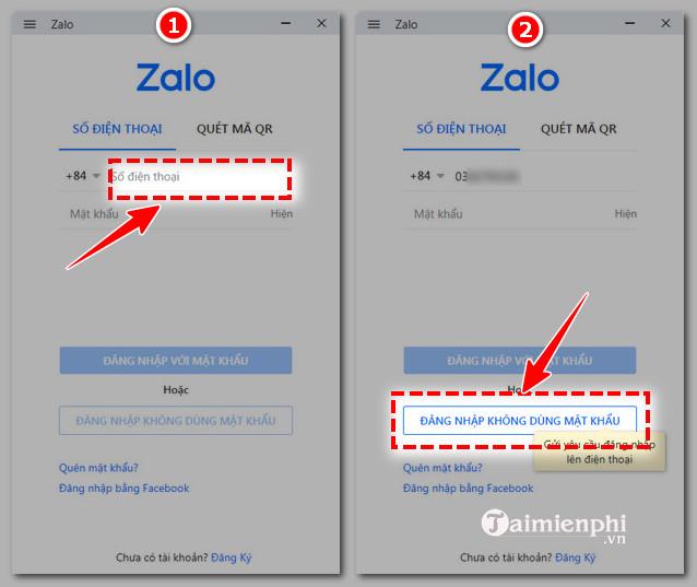 Sign Zalo, Login Chat Zalo on computer